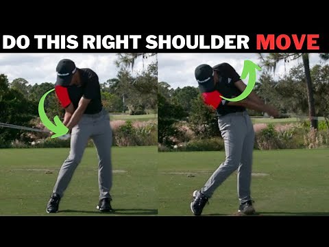 I Can't Believe How Simple This Right Shoulder Move Makes The Downswing - So Easy
