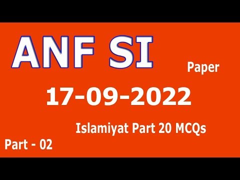 ANF Sub. Inspector 17-09-2022 paper : today ANF ASI paper 17-09-2022 : ANF ASI Paper : Part - 02