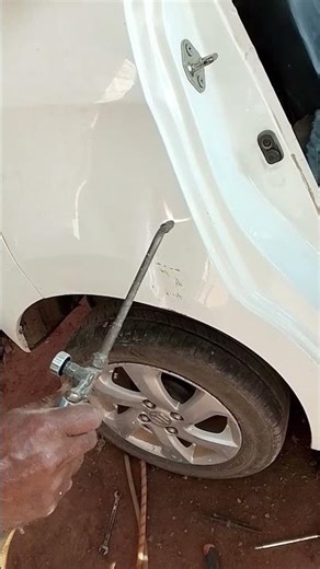 Suzuki Cultus Right Side Rear Fender Dent Repair Rubbing Compound & Polish Finish #Shorts