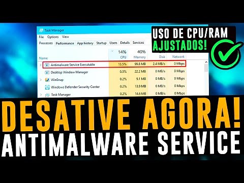 COMO DESATIVAR O ANTIMALWARE SERVICE EXECUTABLE 2022 ! USANDO MUITA MEMORIA ? 100 DE DISCO 100 CPU?