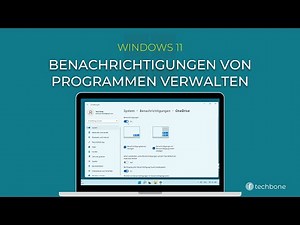 Benachrichtigungen von Programmen/Apps verwalten [Windows 11]