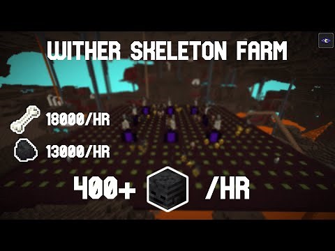 Wither Skeleton Farm 400 Skulls per Hour for Minecraft 1.21+