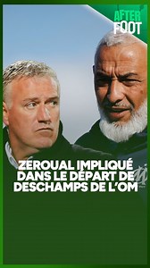 283K views · 1K reactions | Dans l'After Foot, Rachid Zeroual a reconnu qu'il avait contribué au départ de Didier Deschamps quand il était coach de l'OM. | After Foot RMC | Facebook