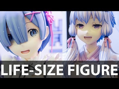 Rem & Yuzuki Yukari Life-Size Figure 1:1 Scale| Re:Zero & Vocaloid | 等身大レム &等身大 結月ゆかり | リゼロ & ボーカロイド