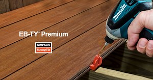 66K views · 598 reactions | The new EB-TY Premium Hidden Deck-Fastening System blends efficient fastening with a strong, concealed connection - showcasing the natural beauty of the hardwood deck. | Simpson Strong-Tie | Facebook