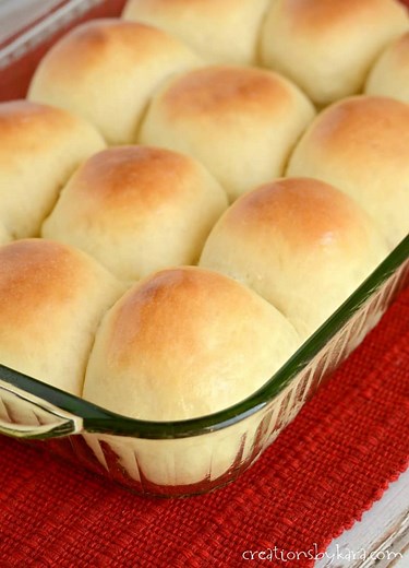Soft and Fluffy One Hour Dinner Rolls - Creations by Kara