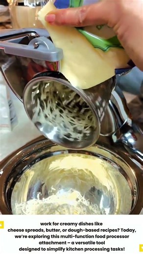 "Multi-Function Food Processor Attachment - Educational Short on Kitchen Processing Tools"