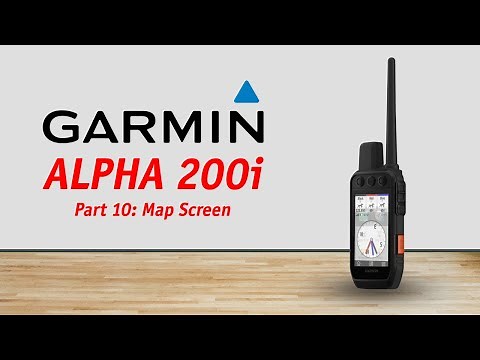 GARMIN ALPHA 200/200i Review Part 10: Map Screen