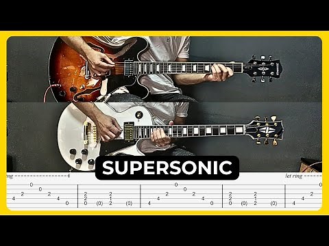 Supersonic - Oasis | Tabs | Guitar Lesson | Cover | Tutorial | Solo | All Guitar Parts