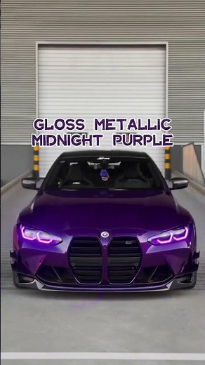 Gloss Metallic Midnight Purple Vinyl Wrap | BMW M3