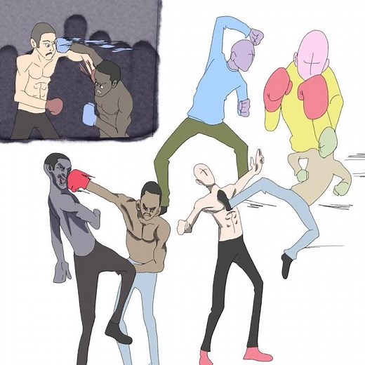 Drawing EPIC Fighting Poses in Clip Studio Paint Timelapse