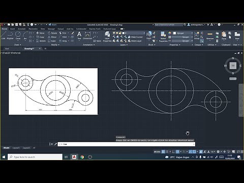 AutoCAD Tutorial for Beginners | 2D Engineering Drawing 1