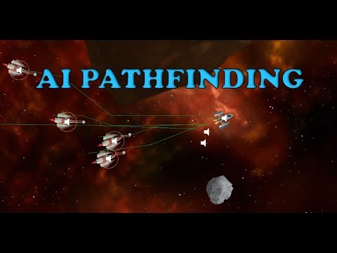Advanced AI, A* Pathfinding Unity Space Game