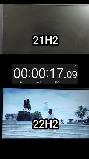 Windows 10 Speed test 21H2 vs 22H2 Version 💻📽️ #22H2 #windows10 #tandpknowledge #like #youtubeshorts