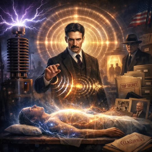 El secreto de Tesla que no quieren que sepas Nikola Tesla no solo inventó la corriente alterna. Descubrió las frecuencias de la vida misma. A principios del siglo XX, Tesla no solo experimentaba con la electricidad; fue pionero en la sanación inalámbrica. Creó dispositivos que utilizaban frecuencias electromagnéticas para restaurar la armonía resonante natural del cuerpo. Observó que frecuencias específicas podían eliminar patógenos, regenerar tejidos y revertir enfermedades sin siquiera tocar a