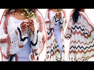 HOW TO CROCHET / over sized cardigan / plaid stitch / crochetlyn