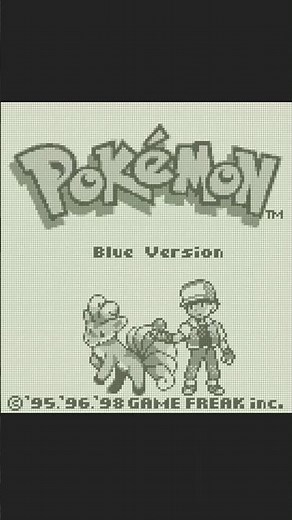 #intro Pokémon Blue 💙 Version - Reliving the original nostalgic Kanto region 1998 #pokemonblue