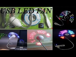 USB LED Fan Unboxing and Modifid Lighting Text | New Features 2019