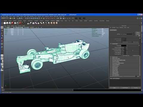 Modeling tutorial in Maya - RB6 F1 car - pre-video 01
