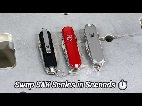 Versa58 Swiss Army Knife Scales Can Be Swapped in Seconds