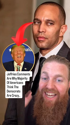 3.2K views · 1.9K reactions | Superstar President Donald Trump is laughing right now at Deranged Democrat New York Rep Hakeem Jeffries…  @potus @realdonaldtrump Make America Great Again‼️ Follow  @politicians.co 﫡 | Patriotly TV | Facebook