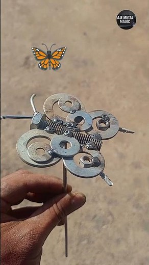 Amazing Metal Butterfly 🦋 | Scrap to Art #shorts