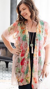 139 reactions · 11 shares | Do you have a large, rectangular scarf and basic sewing skills? You can make this beautiful DIY cardigan! I have the step-by-step instructions with an illustration on where to sew the arm seams on my blog (tap the link in my bio for a clickable link): https://thediymommy.com/make-a-kimono-cardigan-from-a-scarf/ #thediymommy #diyproject #easysewing #diycraft | Cozy DIY Home | Facebook