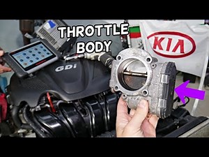 THROTTLE BODY REPLACEMENT REMOVAL KIA SORENTO, KIA SPORTAGE