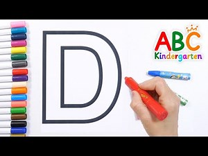 Alphabet Letter D Find Play | Color the Letter D with Five Crayons | YouTube English Kindergarten
