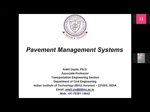 Day 4-Lecture 1: Pavement Management Systems