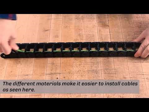 How to Install Cables Into Tsubaki KabelSchlepp EasyTrax Cable Carrier