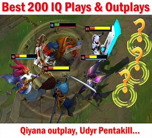 33K views · 238 reactions | Best 200 IQ Plays & Outplays #10 (Qiyana outplay, Udyr Pentakill...)  Music: ➥ outro: Vexento - Lonely Dance ➥ Cadmium - Not Your Baby (feat. Jex) ➥ Tobu - Keep On Living ➥ Musikall - Fly ➥ MeKaNesco & RamikZ - Right When I Needed You (feat. Sergi Yaro) | League of Legends Funny Moments | Facebook