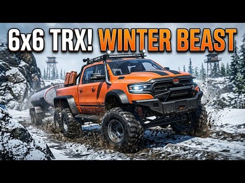 The Most POWERFUL 6x6 Dodge Ram TRX MOD in SnowRunner