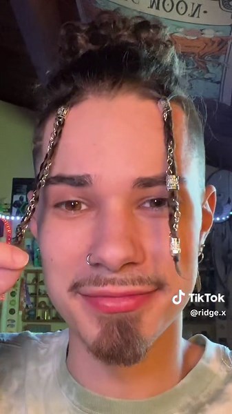 Braiding Chain Into My Hair Tutorial