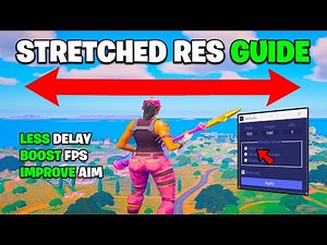 HOW To Get Stretched Resolution in Fortnite Chapter 7! (FPS Boost & 0 Input Delay 🔧)
