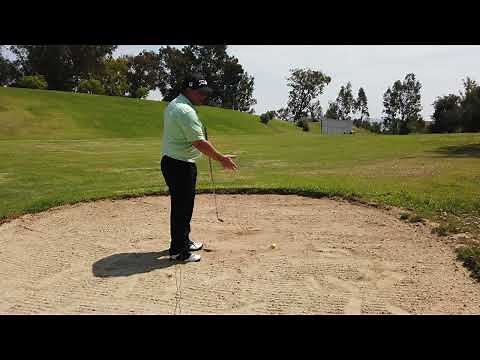 Count Yogi Golf Swing from a Fairway Bunker.