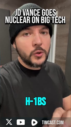 Tim Pool on Instagram: "JD Vance Goes NUCLEAR On Immigration And Big Tech"