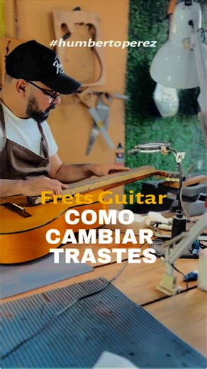 Fret installation on a classical guitar #luthier #laudero #art | Humberto Perez