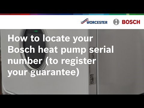 How to locate your Bosch heat pump serial number | Worcester Bosch