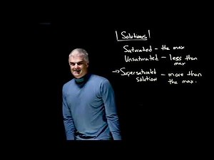 Saturated and Unsaturated Solutions