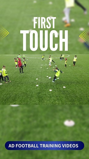 ADFootballTrainingVideos | 🥅FIRST TOUCH [7 Variation] 📹 YouTube: Adfootballtrainingvideos How to improve your football technique with the first touch. Learn... | Instagram
