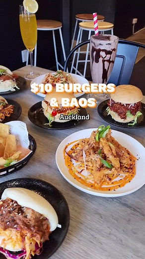 Tiger Burger $10 Baos & Sliders Menu for Sharing