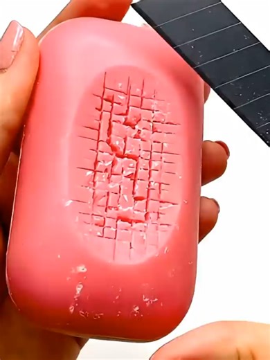 Relaxing ASMR Soap Cutting for Stress Relief