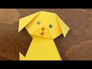 How to make an origami dog