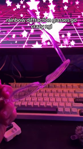 Rainbow Diffraction glasses #diffractionglasses #rainbowspaces #tiktokshopcreatorpicks