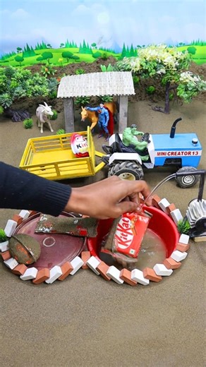 diy tractor video mini water pump science project #mikhacreator #tractor #youtubeshorts #101