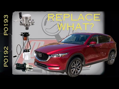 Mazda High Pressure Fuel Pump diagnostic and replacement. Fuel codes diagnosis.