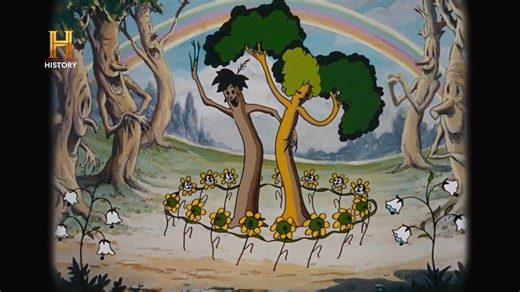 “Flores e Árvores” lançado em 1932 foi o primeiro filme colorido da história, mas Walt queria algo maior do que um curta-metragem: lançar o primeiro longa-metragem de animação, mas qual seria a história perfeita? #ComoWaltDisneyMudouOMundo | HISTORY