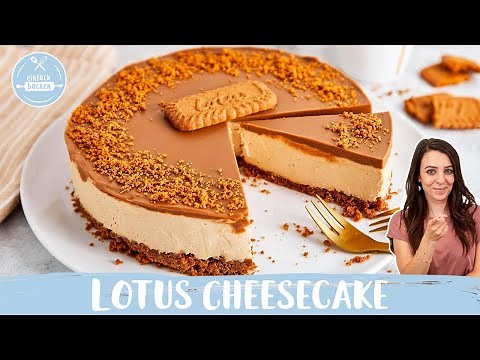 Lotus Cheesecake 🤤 | Käsekuchen ohne Backen mit Keksboden und Lotus Creme Topping | Einfach Backen
