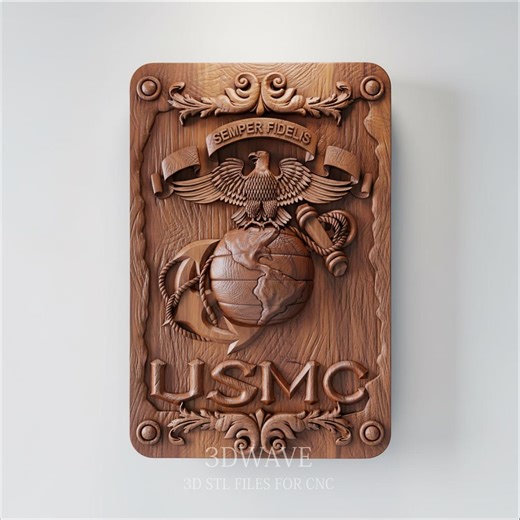 USMC Eagle Globe Anchor STL | Marine Corps 3D Model, CNC Wall Art - Etsy